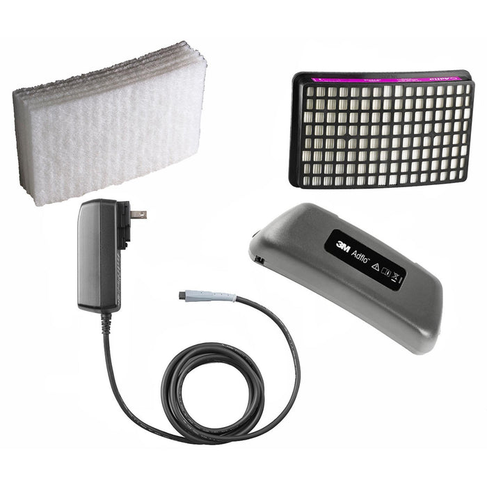 3M Adflo Powered Air Purifying Respirator Battery Promotional Kit 35-1 ...