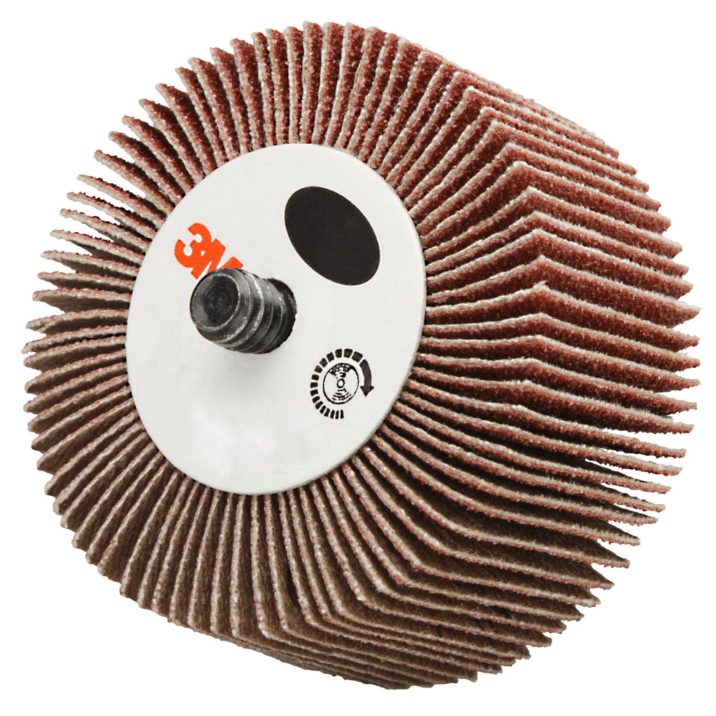 3M Flap Wheel 244D, 120 X-weight, Type 84, 2 in x 1 in x 1/4 in-20 ...
