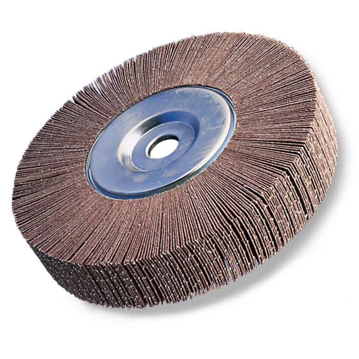 3M Flap Wheel 747D, P120 X-weight, 8 in x 1-1/2 in x 1 in — EIO.com