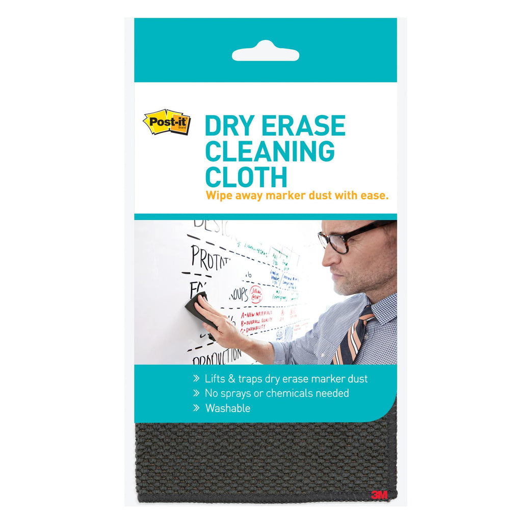 Post-it® Dry Erase Cleaning Cloth DEFCLOTH, 11.6 in x 11.6 in – EIO.com