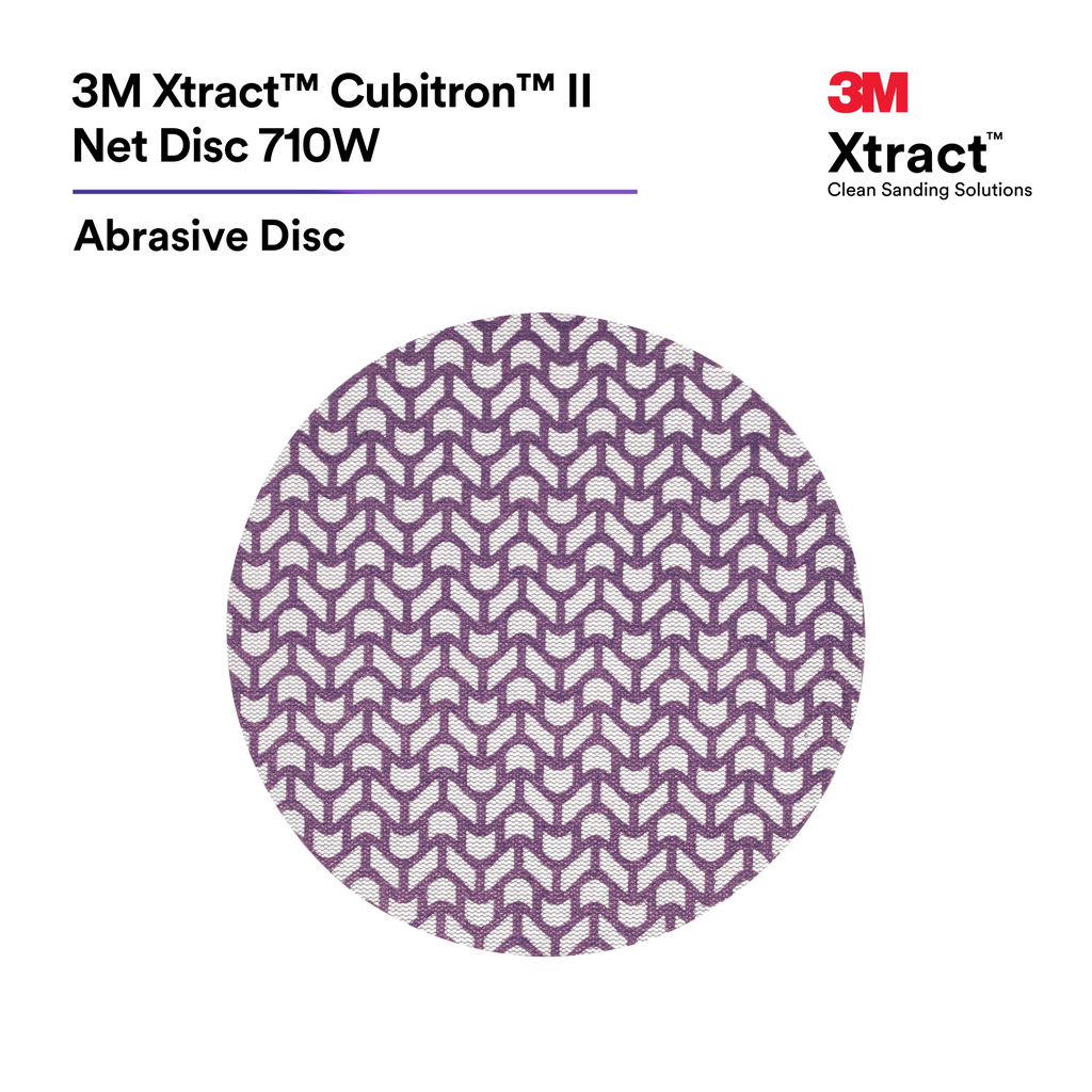 3M Xtract Cubitron II Net Disc 710W, 220+, 11 in x NH, Die 1100F, 50/C ...