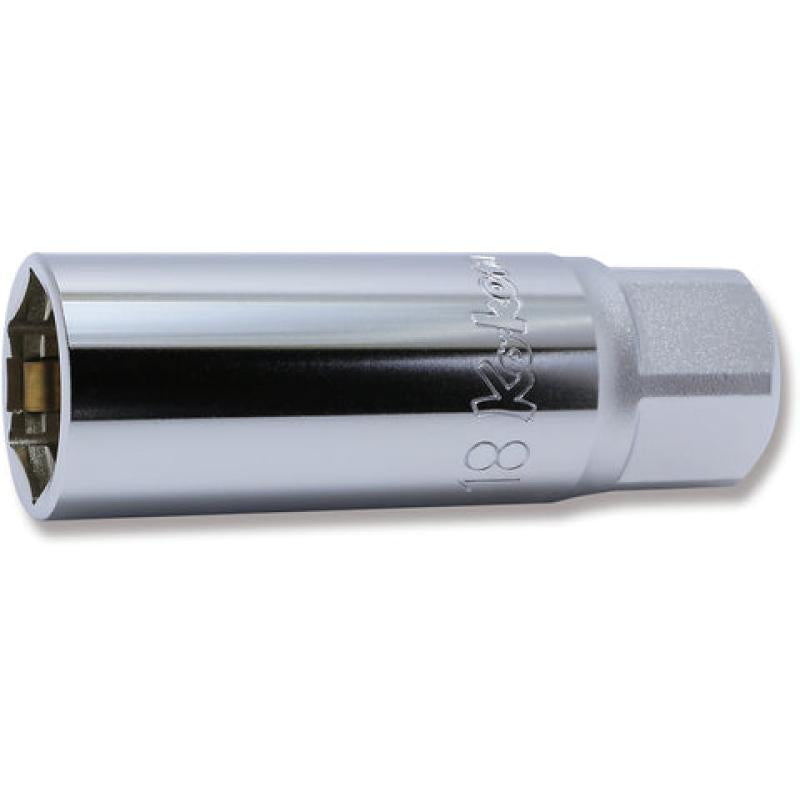 Ko-Ken 4300C-18 1/2 Sq. Dr. Spark Plug Socket 18mm 6 point Length 70mm ...
