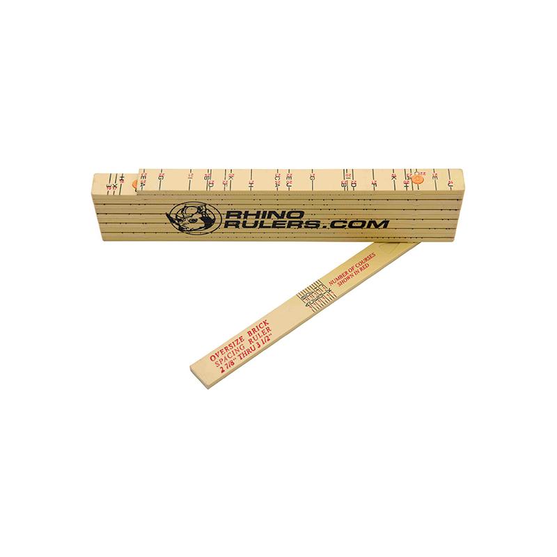 US Tape 55115 Rhino Fiberglass Folding Ruler 5/8" x 6' Oversize Brick ...