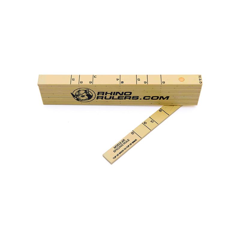 US Tape 55120 Rhino Fiberglass Folding Ruler 5/8" x 6' Modular Brick S ...
