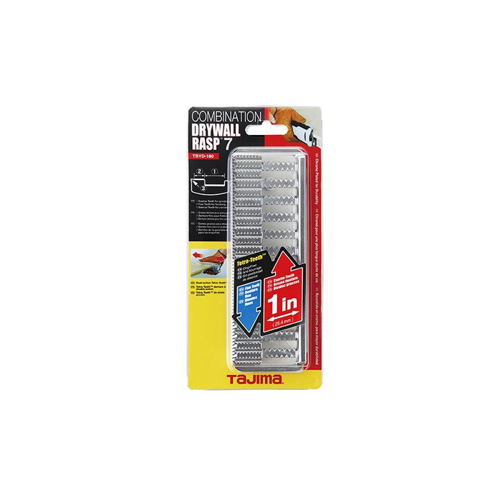 Tajima Tools TBYD-180 Combination Drywall Rasp, Bi-Directional Tetra T ...