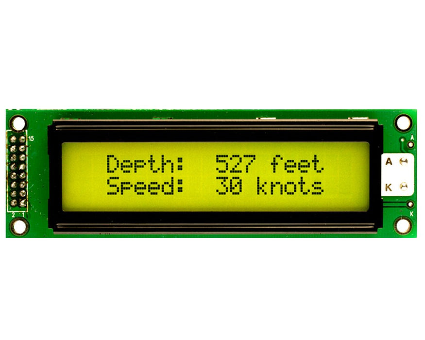 Orient Display AMC2002C-B-Y6WFDY 2x20 Character LCD Display Module ...