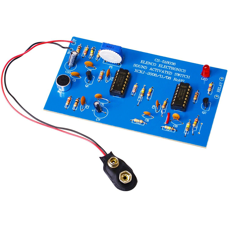 Elenco K-36 Sound Activated Switch Kit – EIO.com