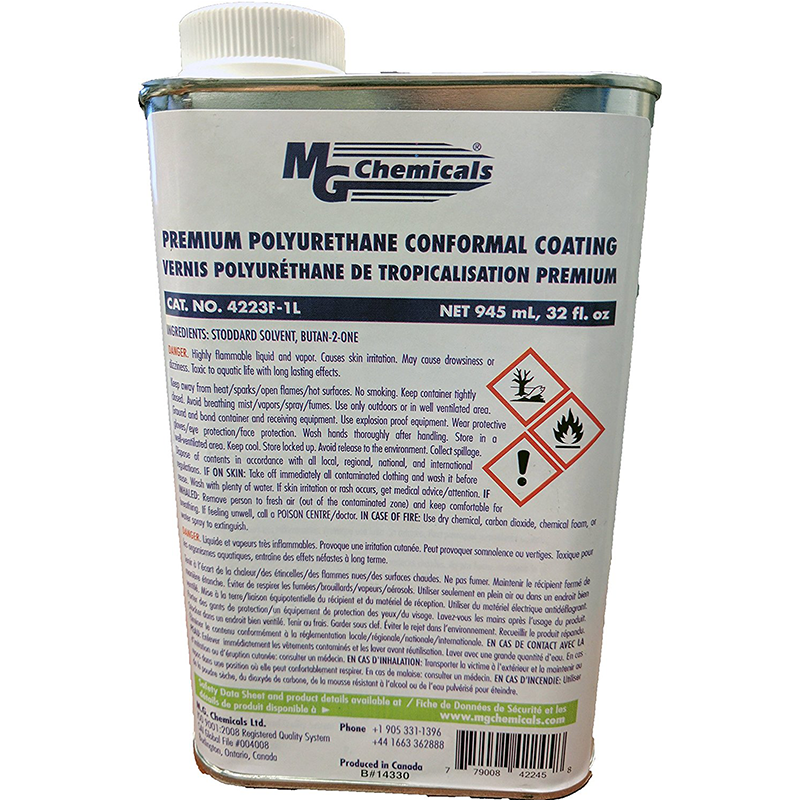Mg Chemicals 4223F-1L Premium Polyurethane Conformal Coating – EIO.com