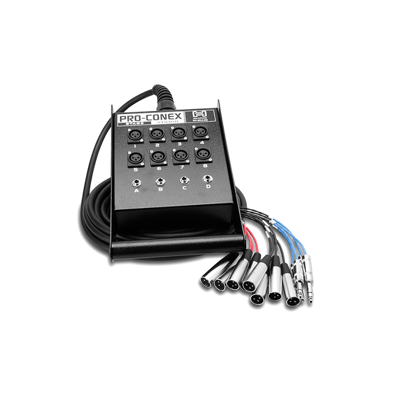 Hosa SH-8X4-50 50' Pro-Conex Stage Box Snake – EIO.com